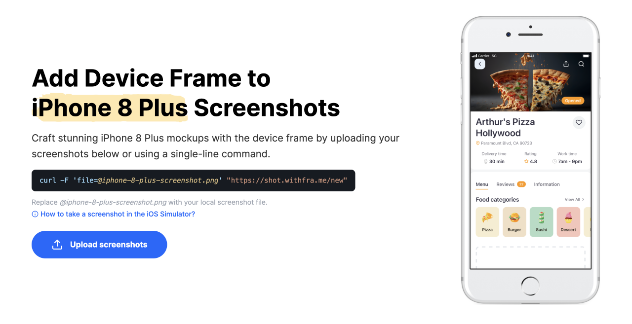 Add Device Frame to iPhone Screenshots - WithFrame